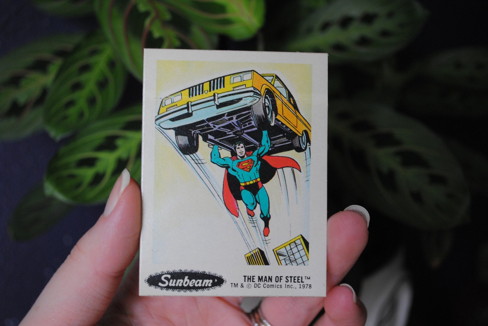 1978 the Man of Steel Sticker DC Comics Sunbeam Number 2 of 30 Arnold ...
