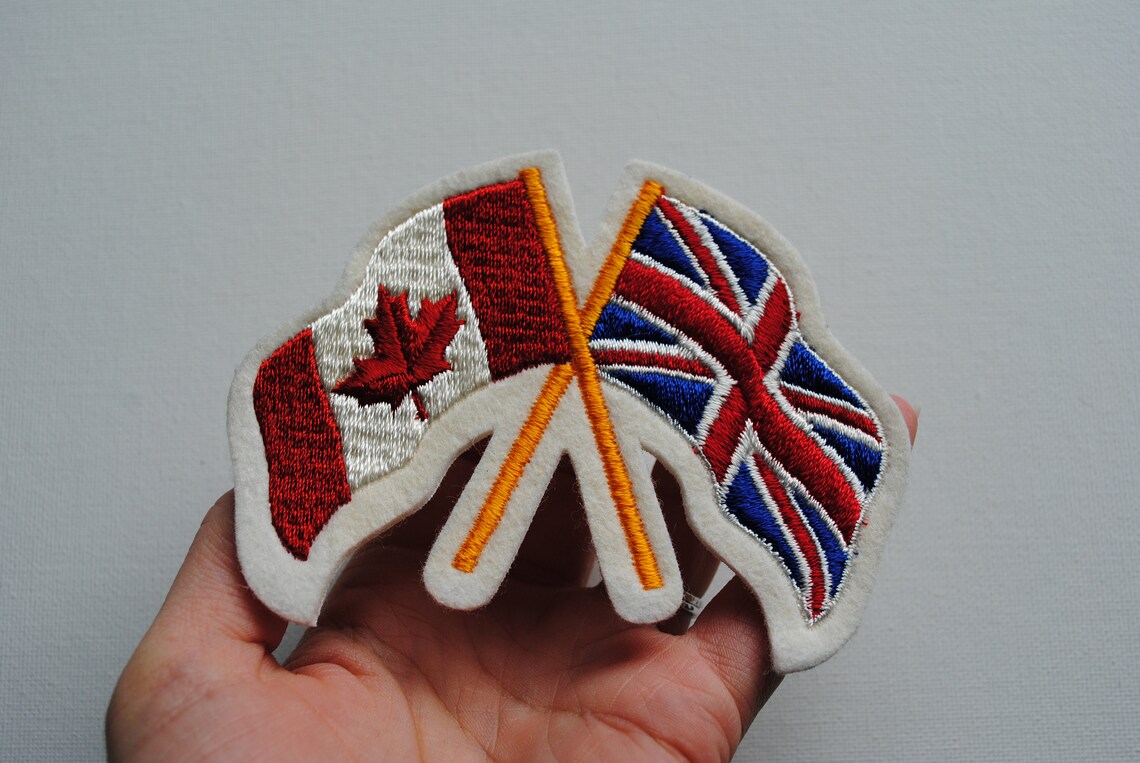 Vintage Canadian Flag and Royal Union Flag Patch Union Jack - Etsy