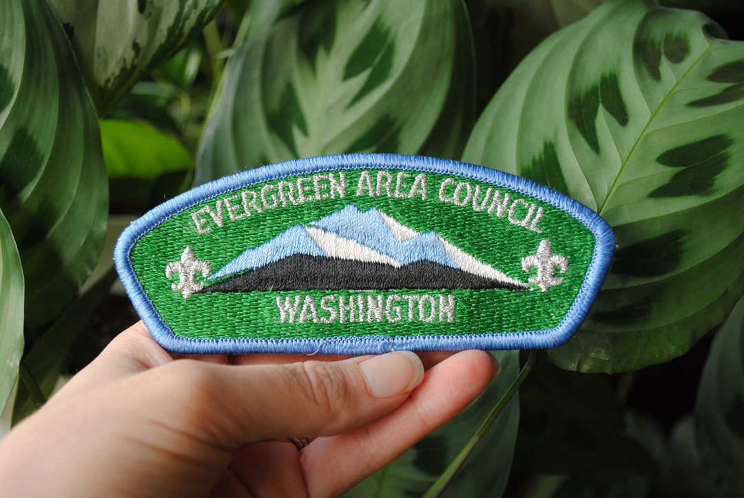 Vintage Evergreen Area Council Shoulder Patch - BSA - Washington - Boy ...