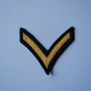 Vintage US Army Private Second Class Rank Patch - PV2 - Green and ...