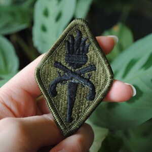 Vintage US Army Military Police School Patch - Unit Patch - Subdued ...