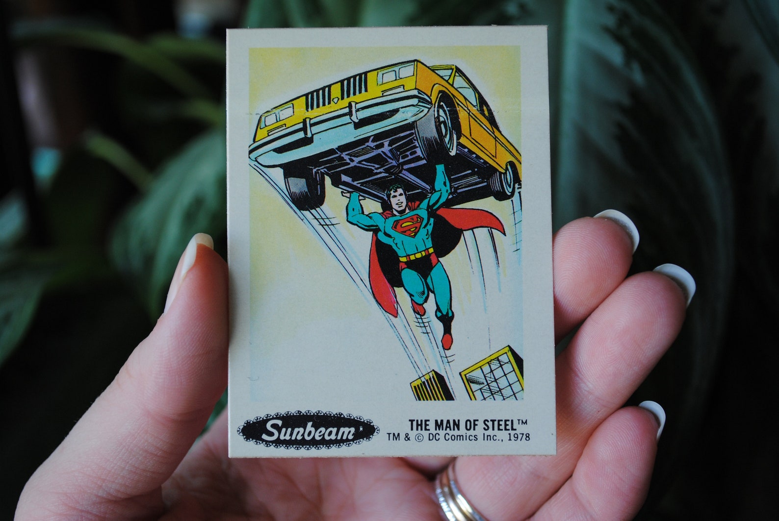 1978 the Man of Steel Sticker DC Comics Sunbeam Number 2 of 30 Arnold ...