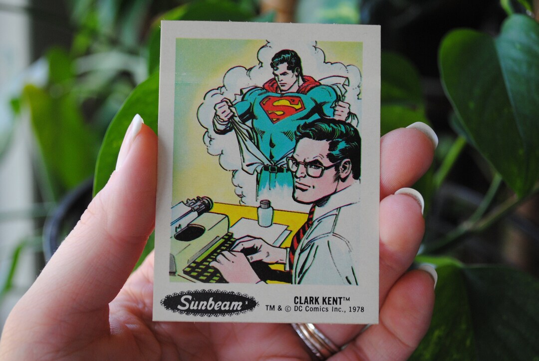 1978 Clark Kent Sticker DC Comics Sunbeam Number 3 of 30 Arnold Harris ...