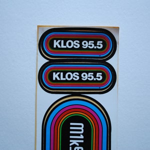 Vintage Mike + the Mechanics KLOS 95.5 Radio Concert Bumper Sticker ...