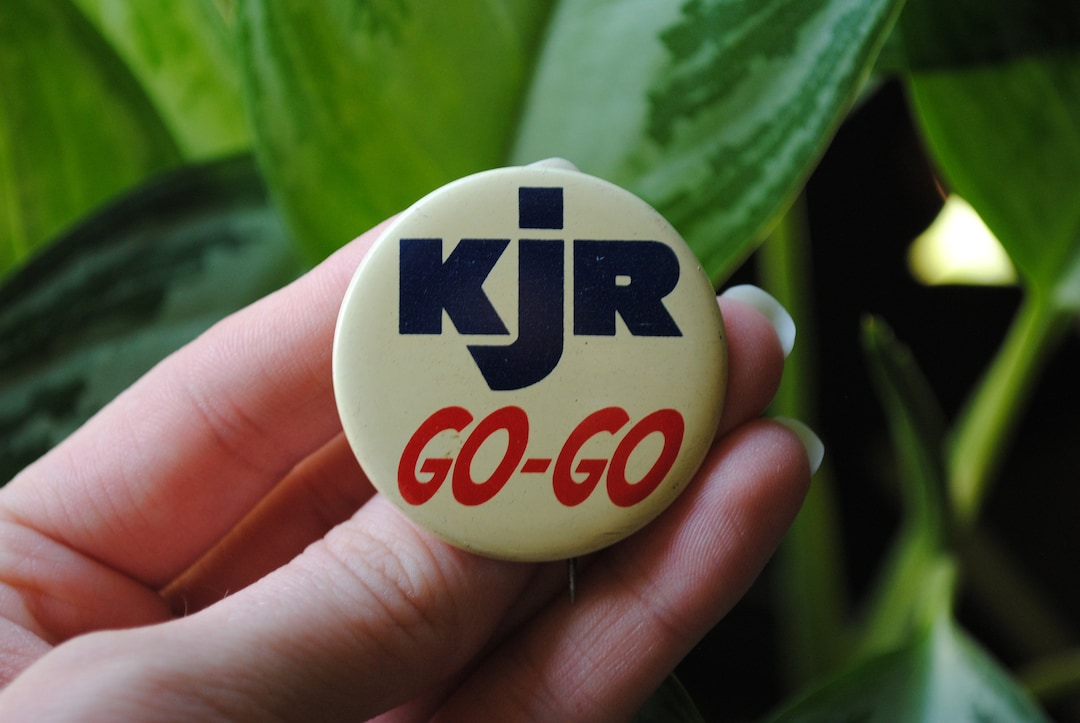 1960's KJR Seattle Button - GO-GO - Radio Station Pin Back - Vintage ...