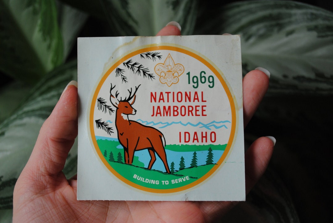 Original Boy Scout National Jamboree Idaho Travel Decal ID Retro Window ...
