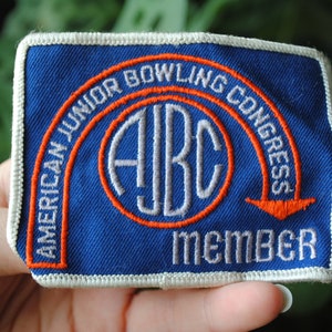 Vintage AJBC Member Patch - American Junior Bowling Congress - Vintage ...
