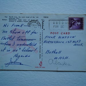 Vintage Greetings From Anchorage Postcard - Alaska Souvenir - Split ...