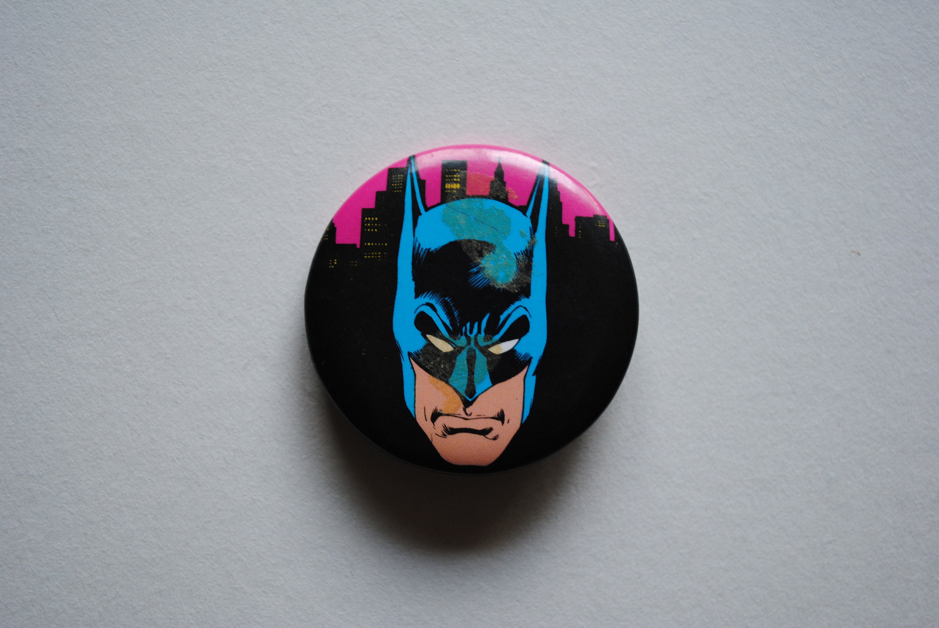 Vintage 1989 Batman Button Pin Back DC Comics Inc Retro | Etsy