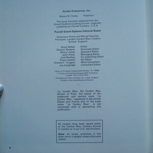 1979 Grand Diplôme Cooking Course Book - Volume 1 - Grolier Enterprises ...