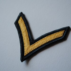 Vintage US Army Private Second Class Rank Patch - PV2 - Green and ...