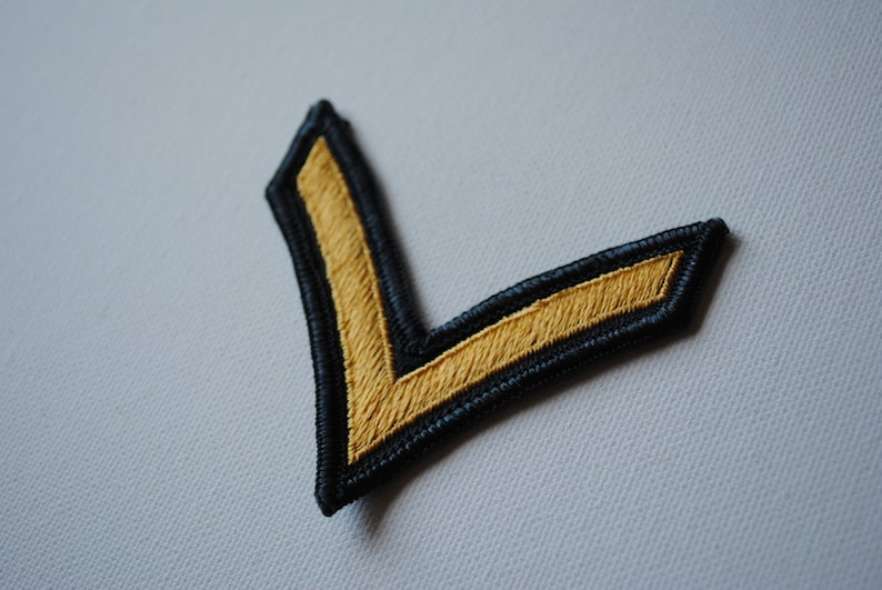 Vintage US Army Private Second Class Rank Patch PV2 Green - Etsy