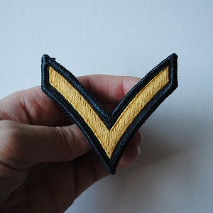 Vintage US Army Private Second Class Rank Patch - PV2 - Green and ...