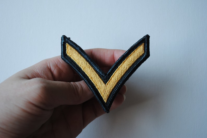 Vintage US Army Private Second Class Rank Patch PV2 Green - Etsy