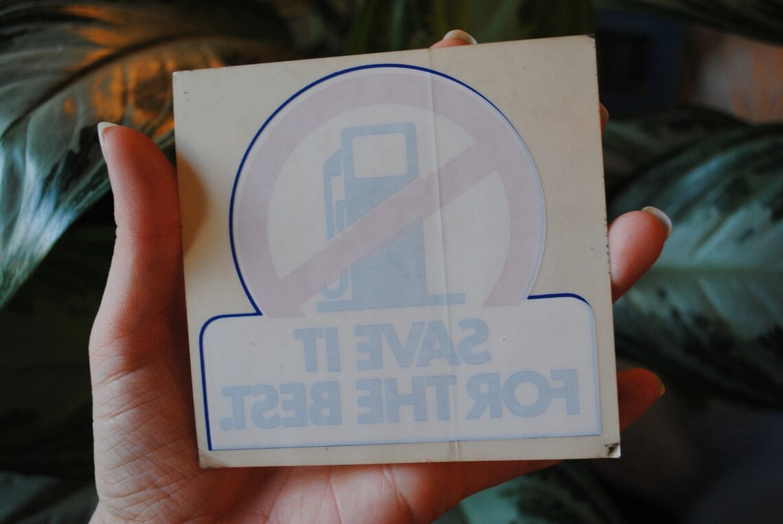 Original Save It for the Best Decal Retro Window Sticker - Etsy