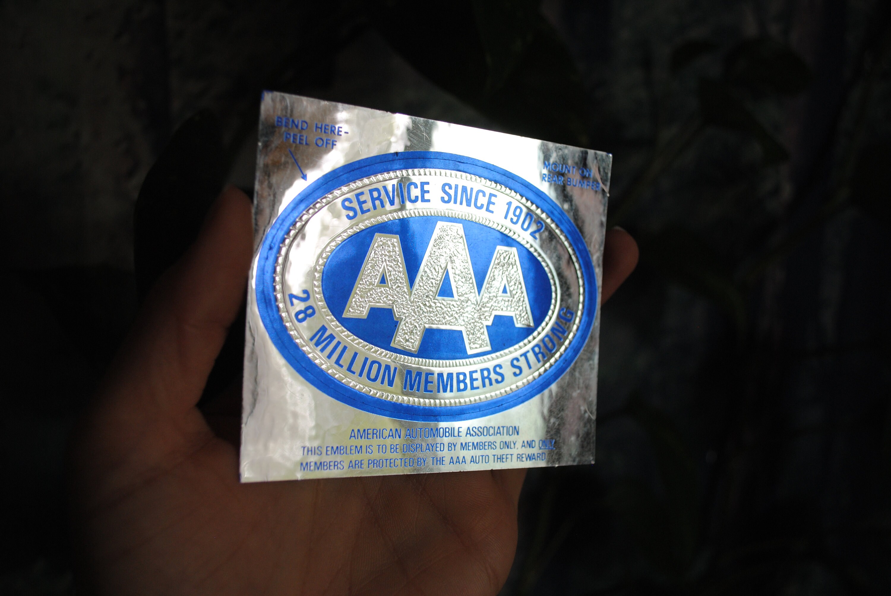 Vintage AAA Sticker Original American Automobile | Etsy