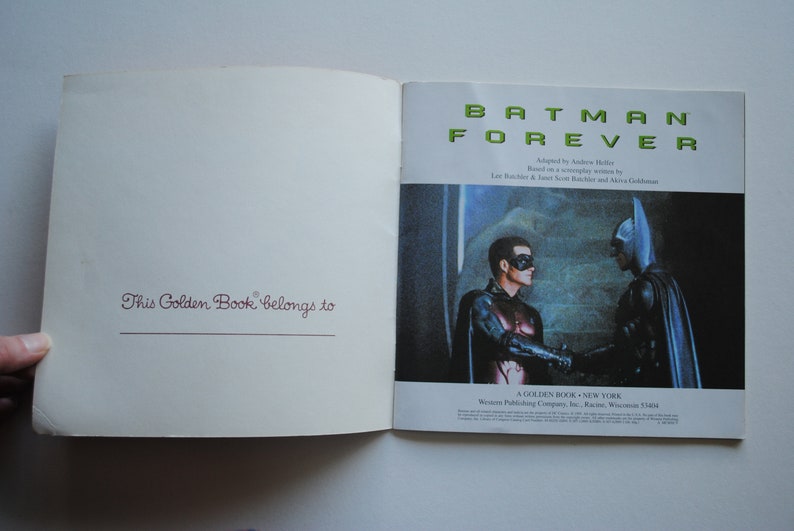 1995 Batman Forever - From the Hit Movie - Golden Books - Look-look ...