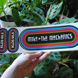 Vintage Mike + the Mechanics KLOS 95.5 Radio Concert Bumper Sticker ...