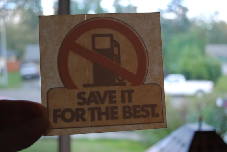 Original Save It for the Best Decal Retro Window Sticker - Etsy
