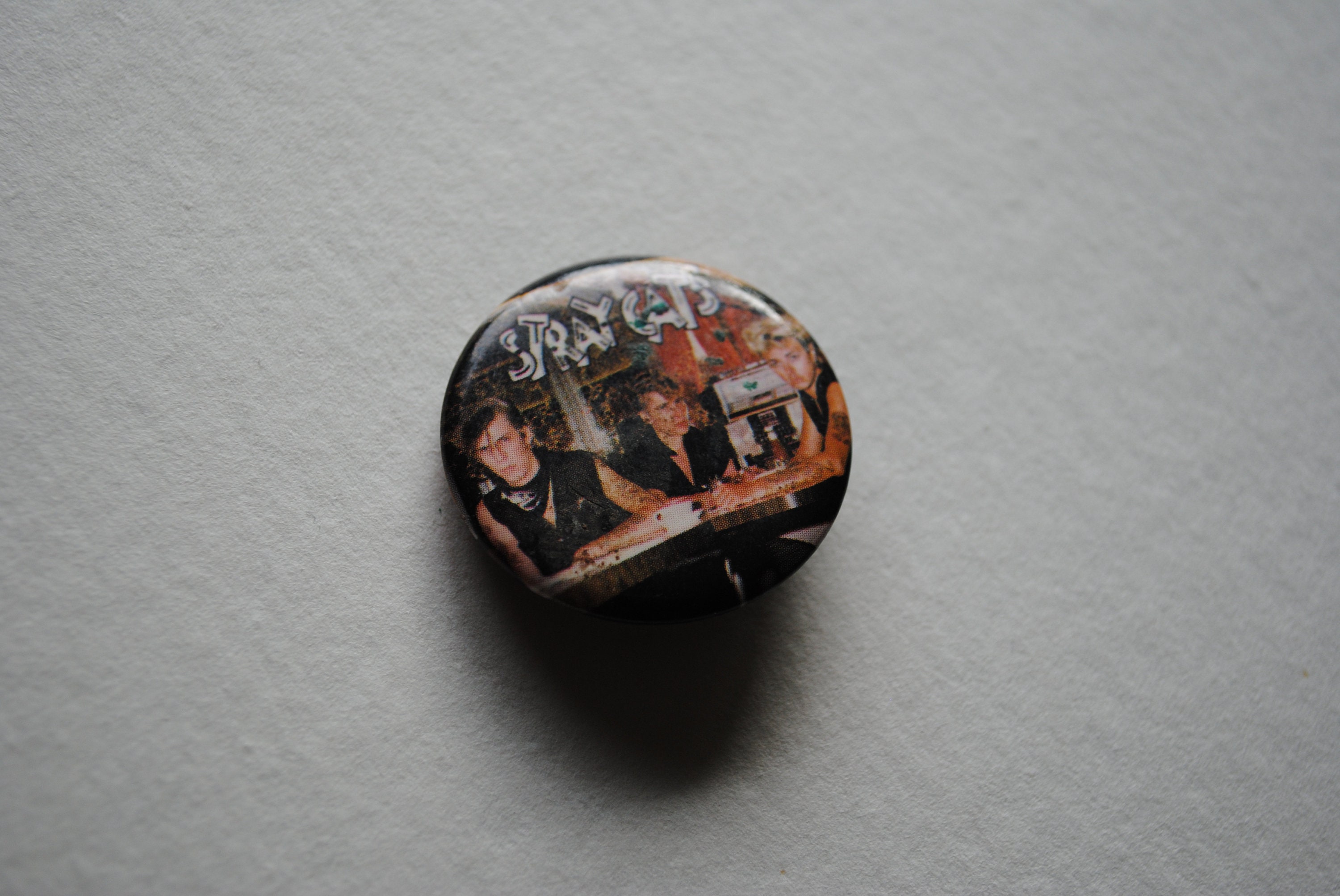 Vintage Stray Cats Pin Back Button - 80's Rockabilly - Rock and Roll ...