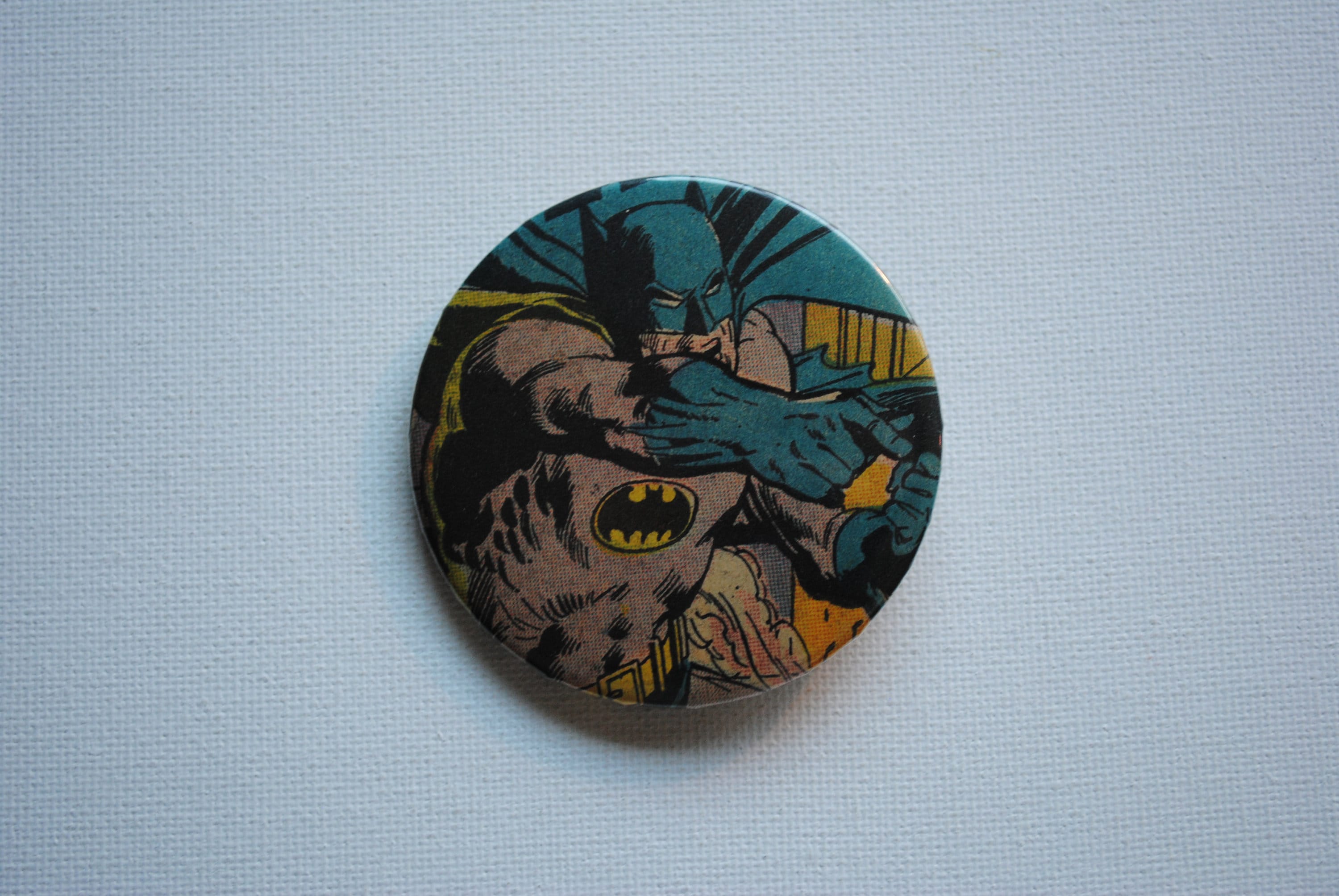 Vintage Batman Button Comic Book Art Badge A Minit - Etsy