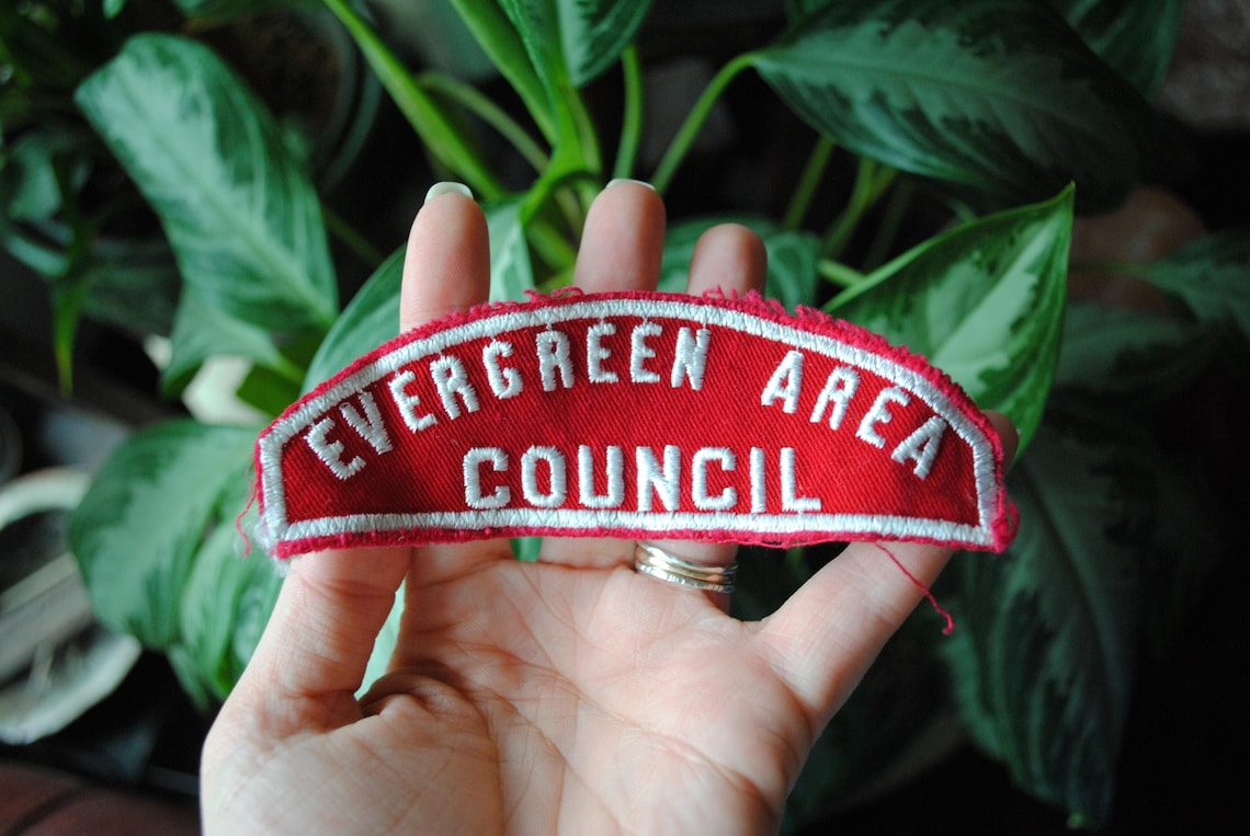 Vintage Evergreen Area Council Washington BSA Shoulder Patch - Full ...