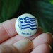 Vintage Greece Flag Pin Back Button - Flags of the World Pinback ...