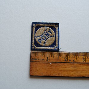 Vintage Pony Baseball Patch Blue and White Embroidered Patch - Etsy