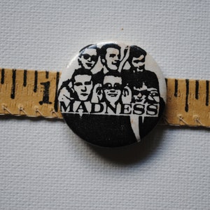 Vintage Madness Pin Back Button UK Ska Two Tone Punk Revival - Etsy