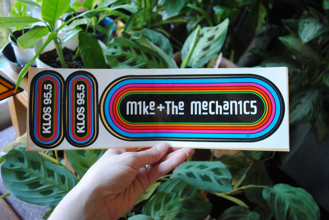 Vintage Mike + the Mechanics KLOS 95.5 Radio Concert Bumper Sticker ...