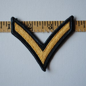 Vintage US Army Private Second Class Rank Patch - PV2 - Green and ...