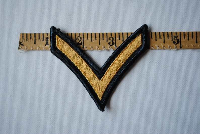 Vintage US Army Private Second Class Rank Patch PV2 Green - Etsy