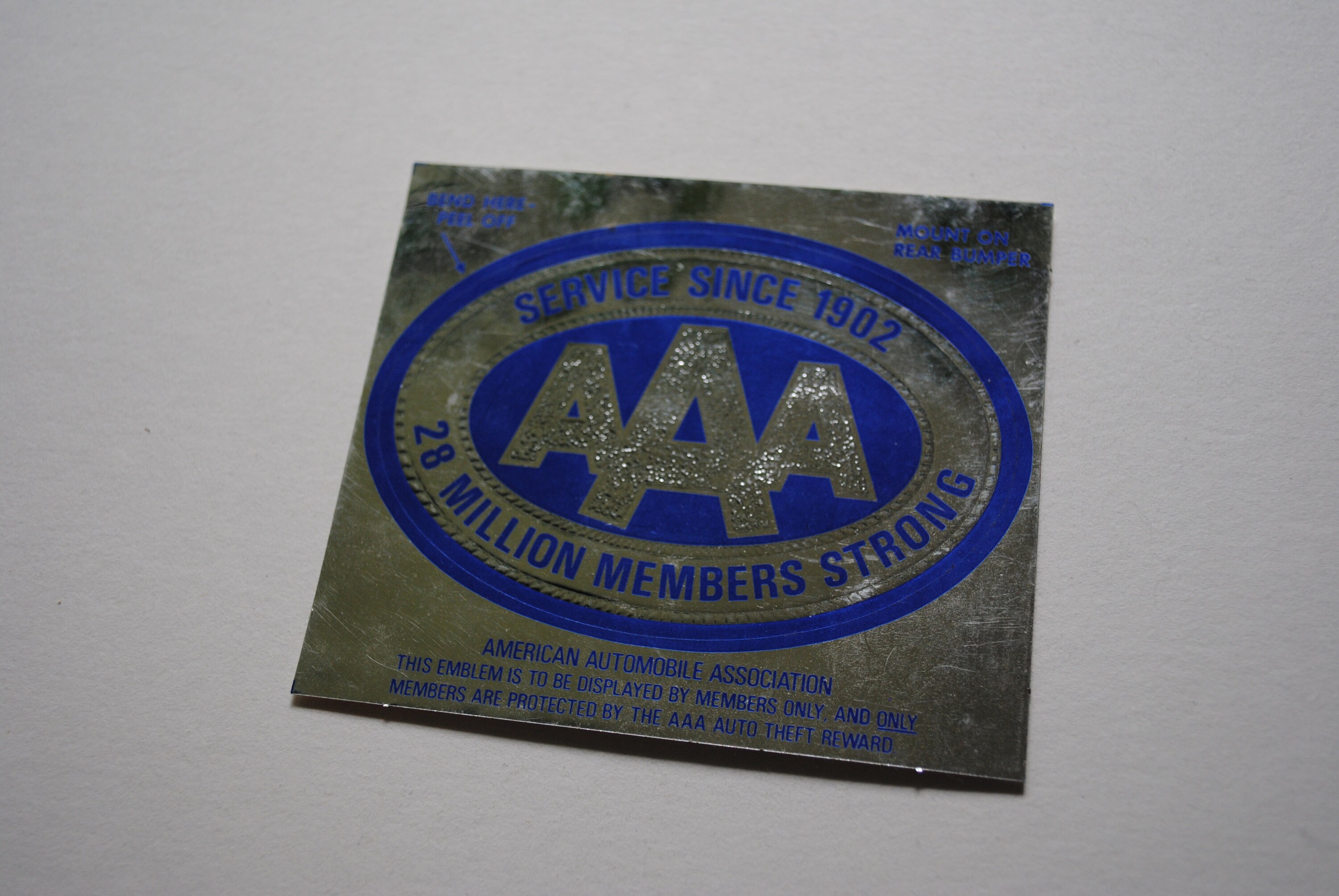 Vintage AAA Sticker Original American Automobile | Etsy