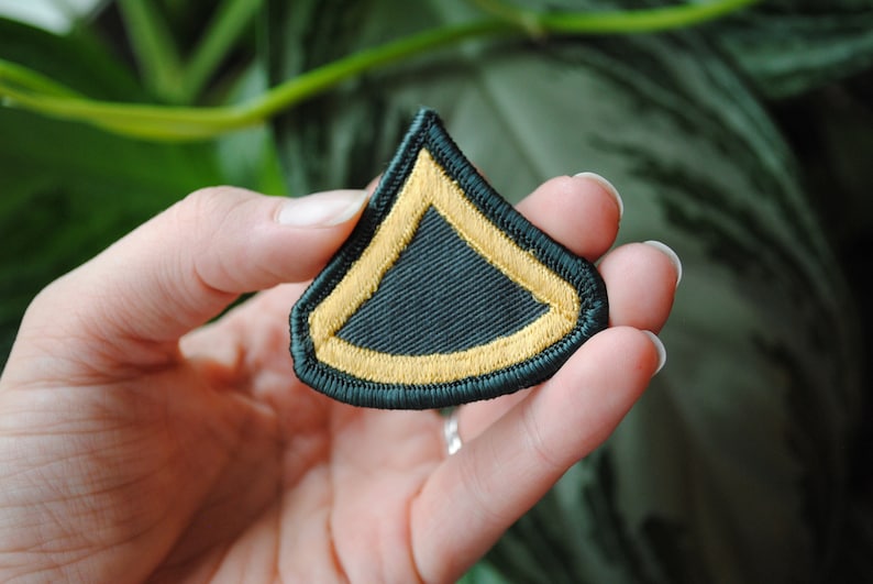 Vintage US Army Private First Class Rank Patch PFC Green - Etsy