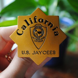 1960's California U.S. Jaycees Badge - Member of the United States Jc's ...