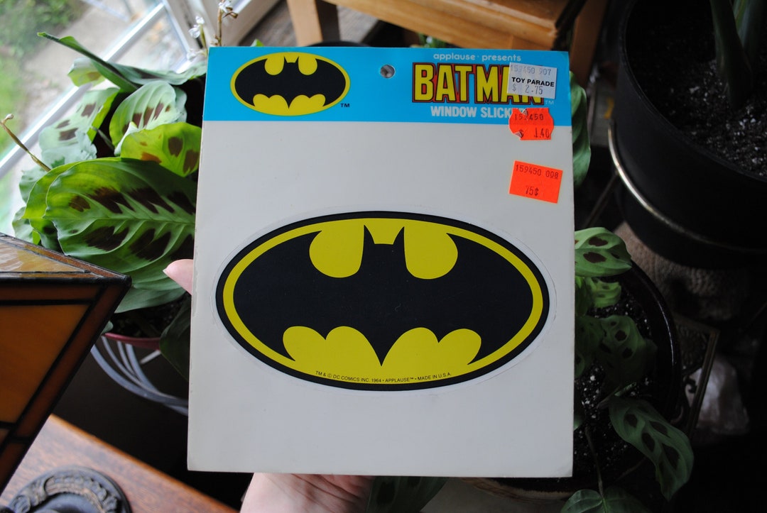1980's Batman Window Slicker Bat Signal Batsignal Cling Applause DC ...