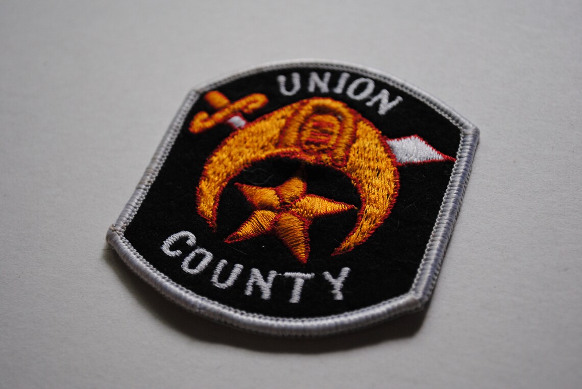 Vintage Union County Patch - Shriners Emblem - Masonic Badge ...