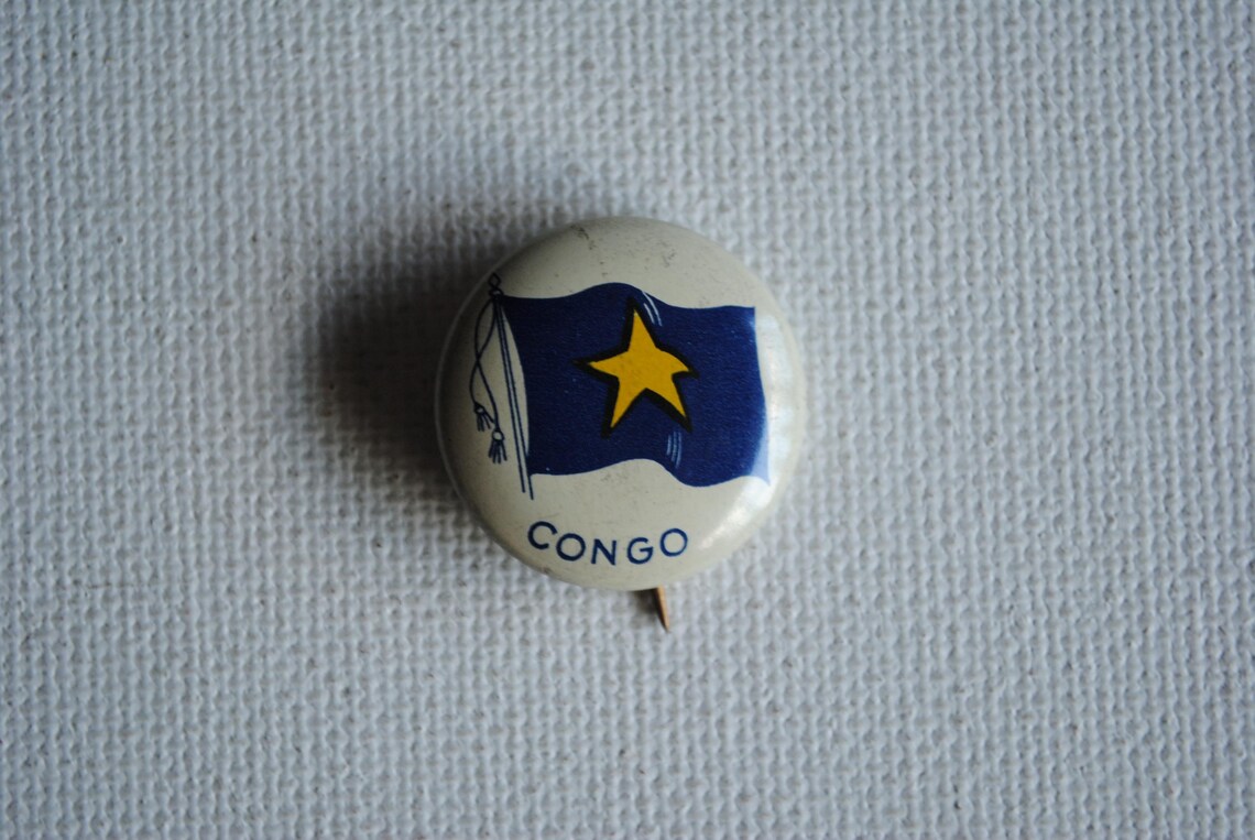 Vintage Congo Flag Pin Back Button - Flags of the World Pinback - Lapel ...