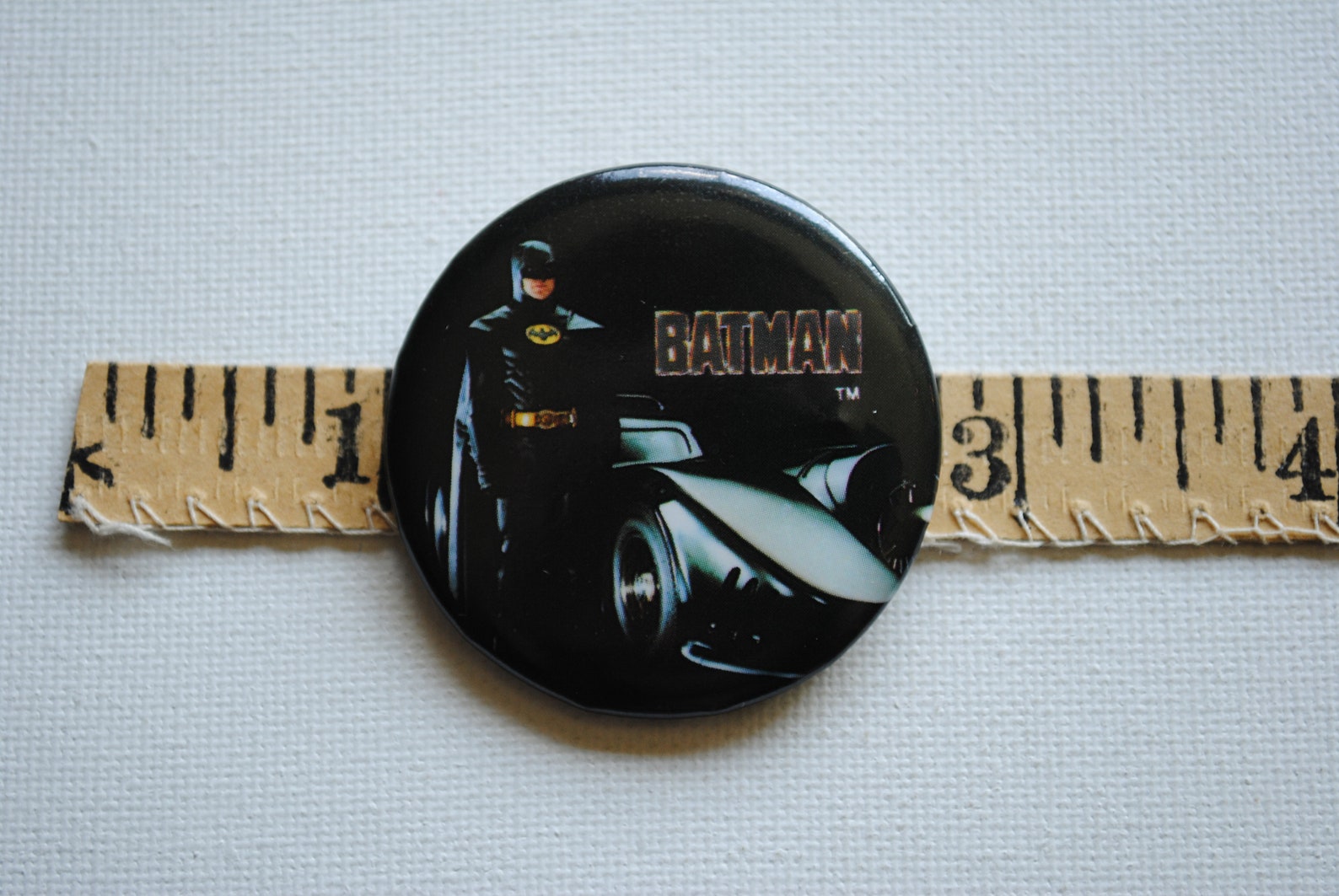 1989 Batman With Batmobile Button DC Comics Inc Michael | Etsy