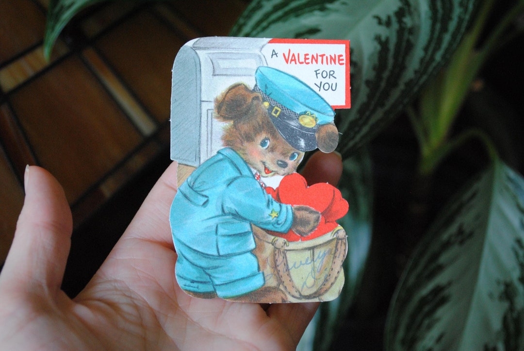 1970's A Valentine for You - Anthropomorphic Bear Mailman - Hallmark ...
