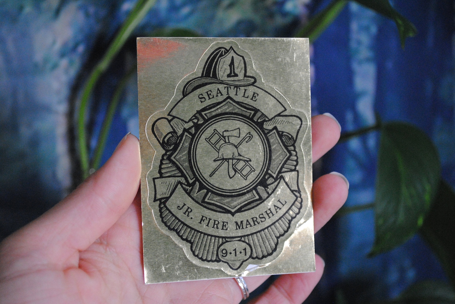 Vintage Seattle Junior Fire Marshal Sticker Decal - Etsy