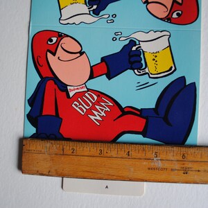 Vintage 1973 Bud Man Budweiser Advertising Stand up - Table Tent - Two ...