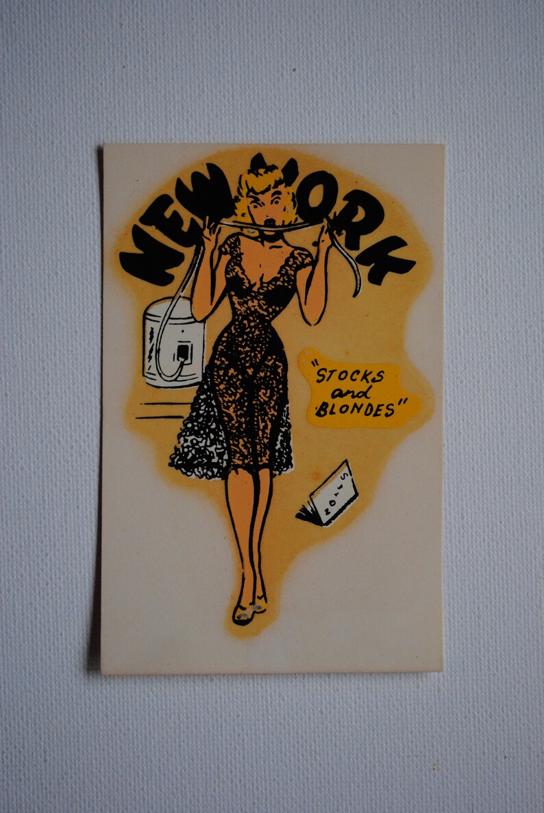 Original New York Pin up Travel Decal NY Retro Window - Etsy