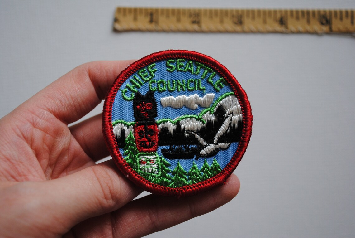 Vintage Chief Seattle Council - Boy Scouts of America Patch - Totem ...