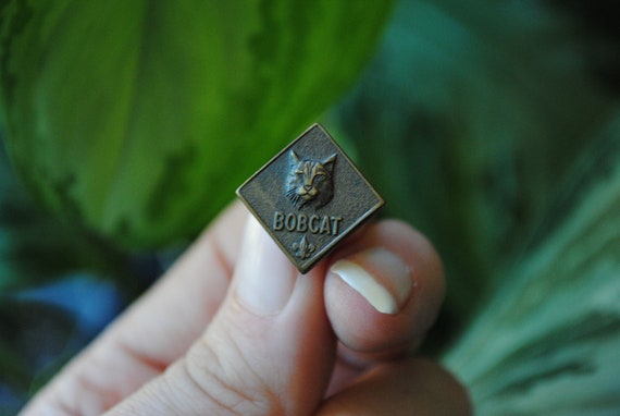 1950's Bobcat Parent Pin - Cub Scouts Rank Award - Mo… - Gem