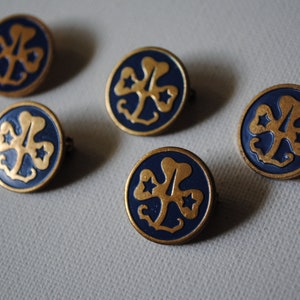 Vintage Girl Scouts WAGGGS World Pin - Trefoil Pinback - World ...