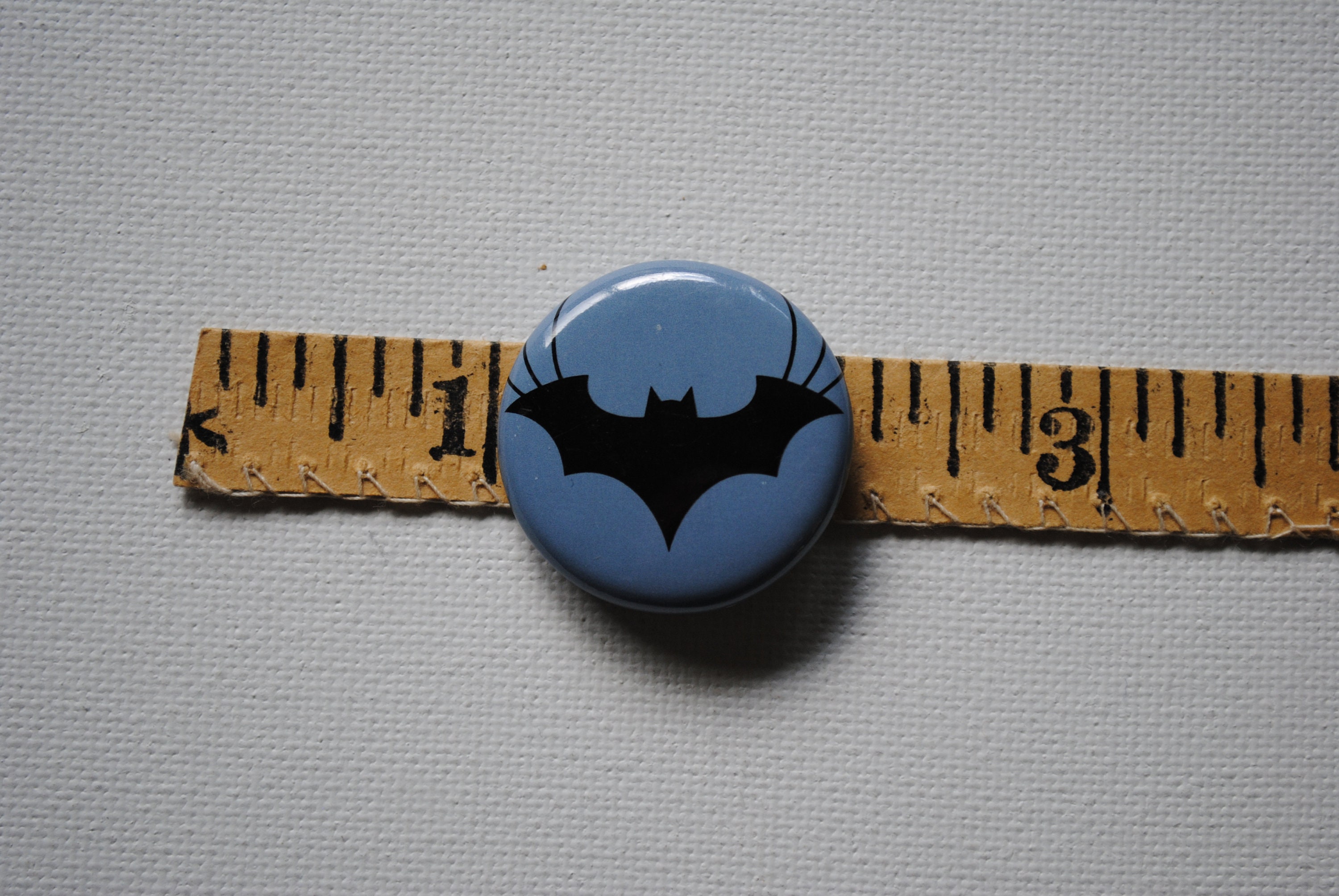 Vintage Batman Batsignal Button DC Comics Blue and Black - Etsy