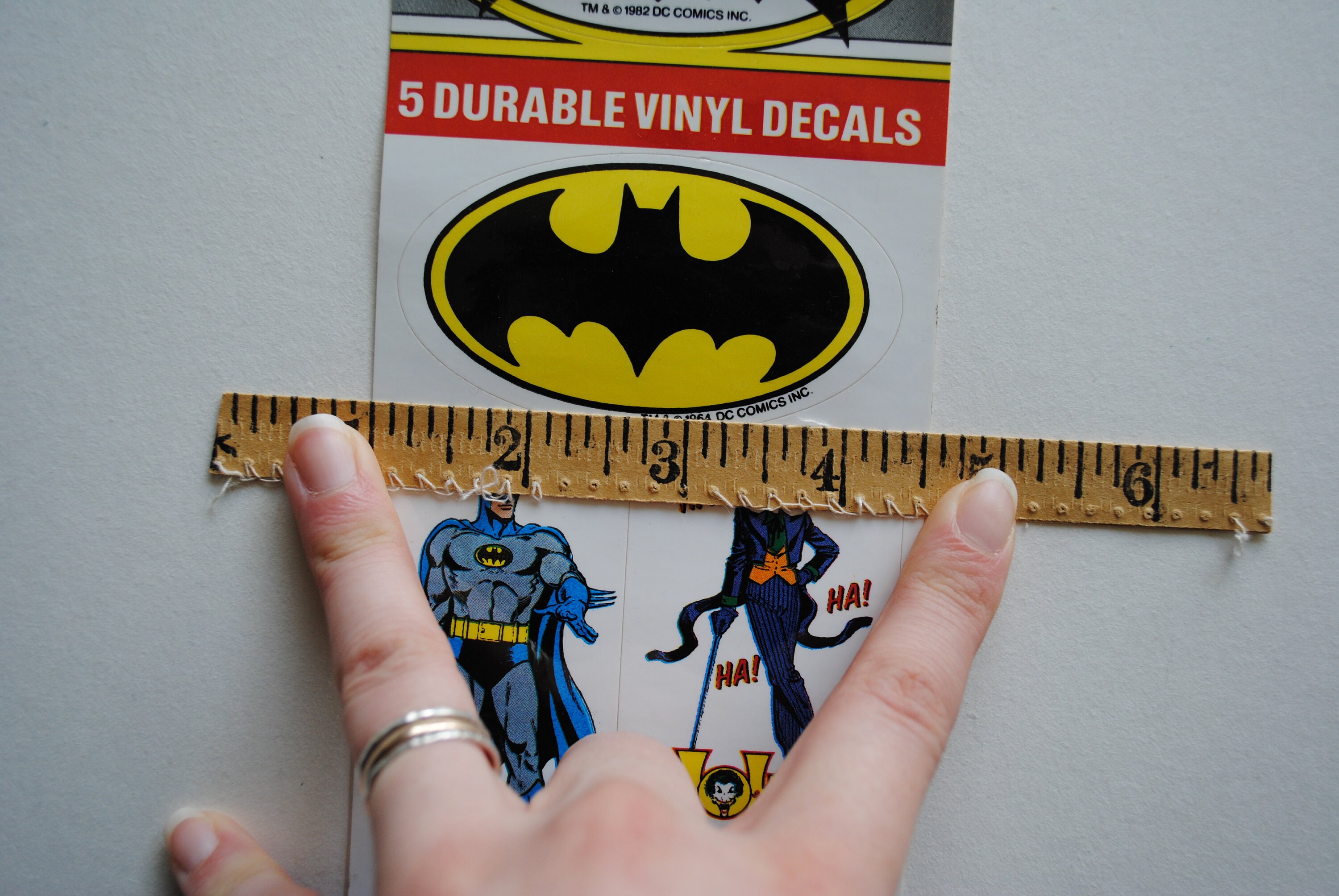 1980's Batman Vinyl Decals Set of Five - Bat Signal - Joker - Batmobile ...