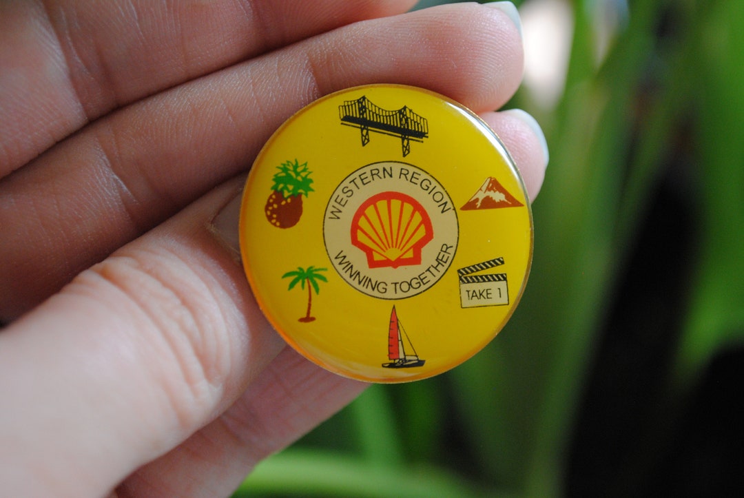 1970's Shell Oil Company Pin - Western Region Winning Together ...