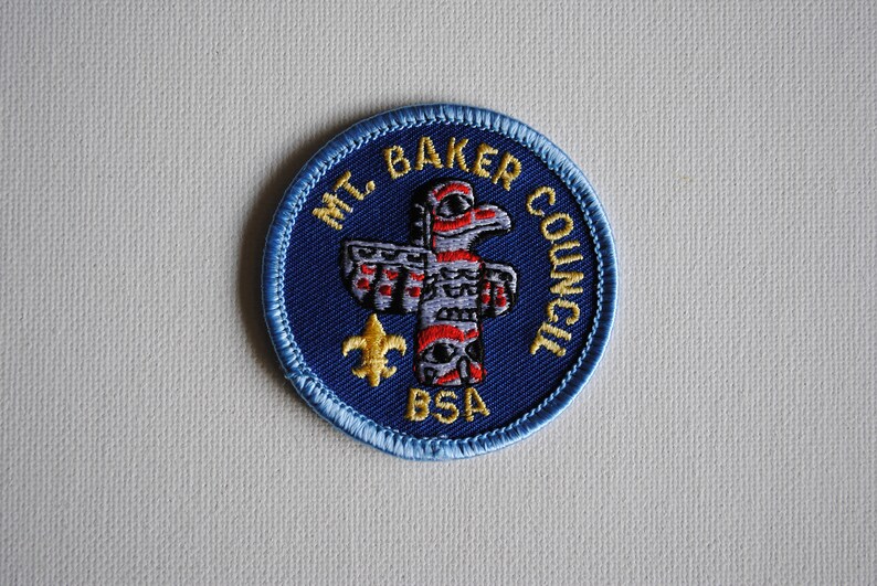 Vintage Mt. Baker Council - Boy Scouts of America Patch - Totem Pole ...